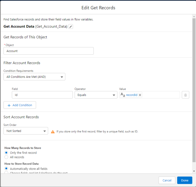 Add Lightning Flow in Aura Component - Techdicer