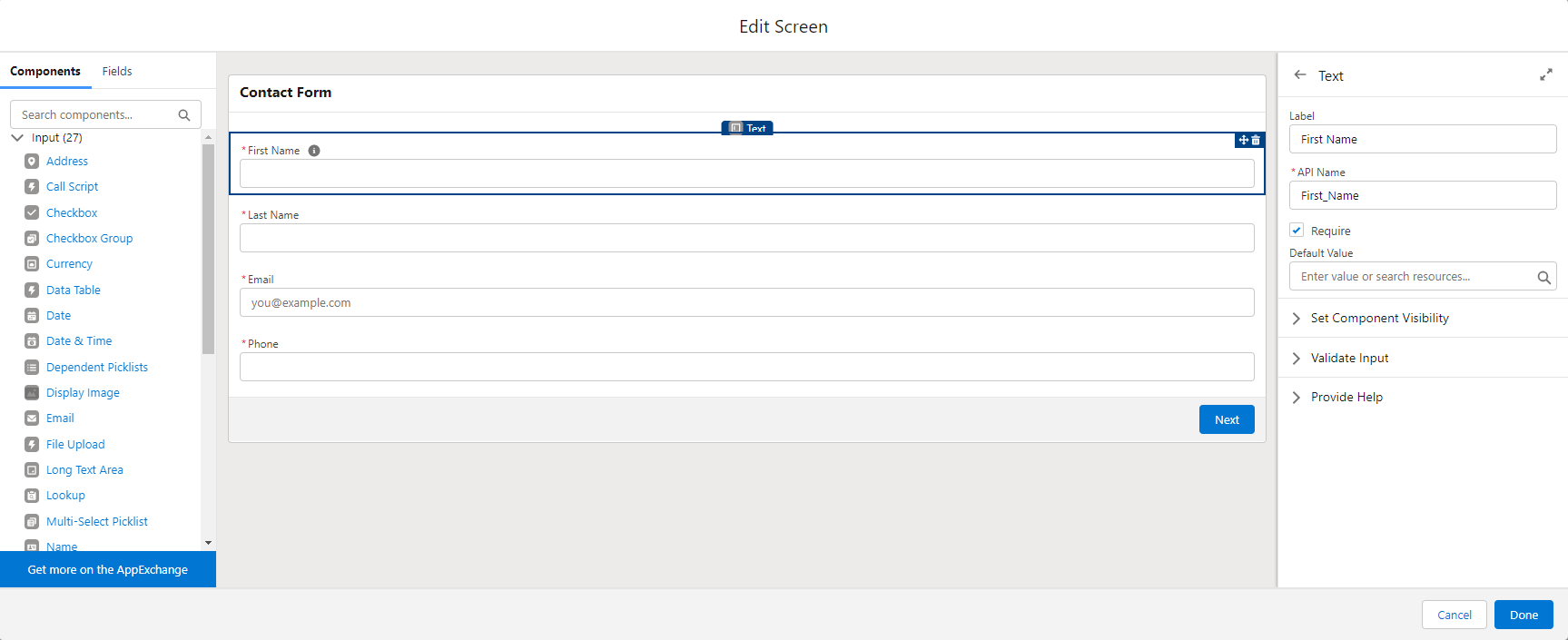 Add Validation In Screen Flow Form Salesforce Techdicer