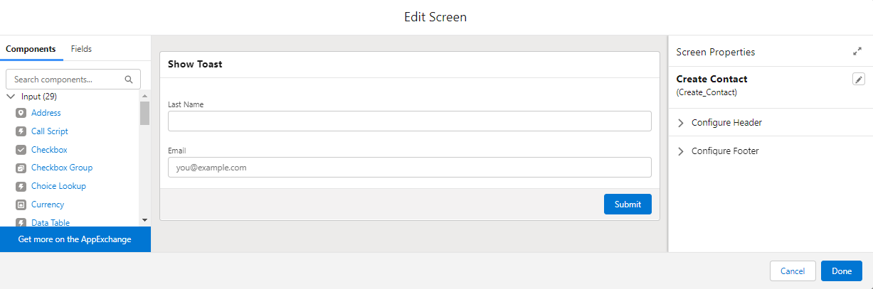 Show Toast Message In Lightning Flows Salesforce Techdicer