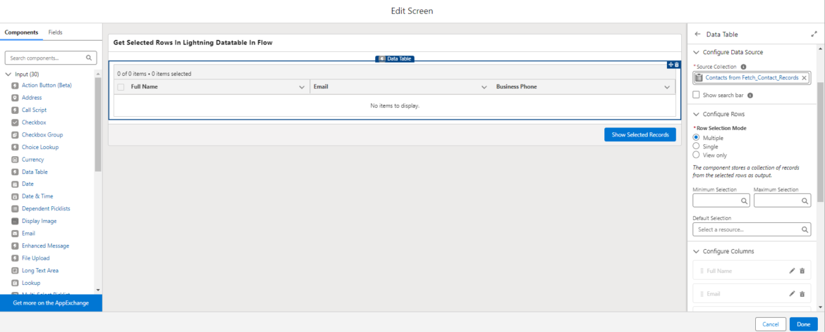 Step By Step Guide To Handling Selected Rows In Lightning Datatable