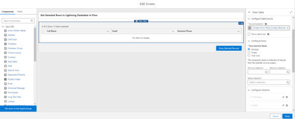 Step-by-Step Guide to Handling Selected Rows in Lightning Datatable with Salesforce Flow - Techdicer